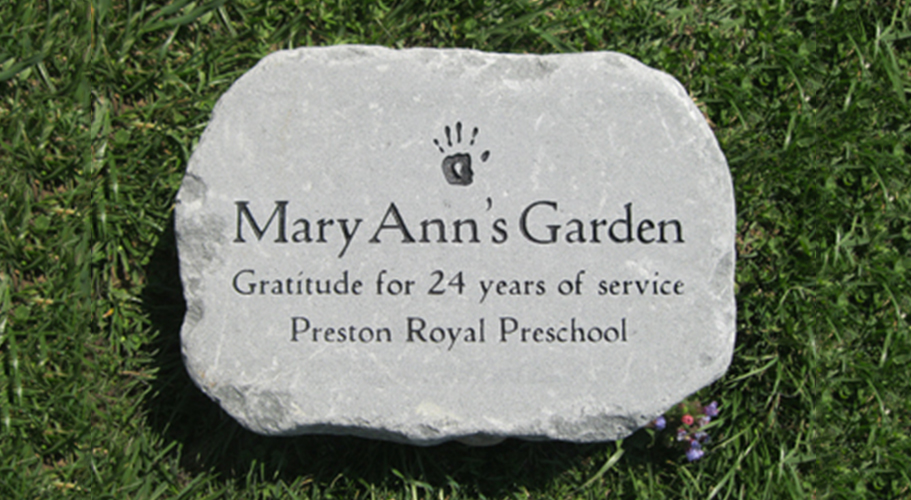 Custom Engraved Garden Stone by Adirondack Stone Works | Free Shipping